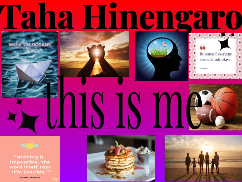 Taha Hinengaro vision board – Pita @ Pt England School